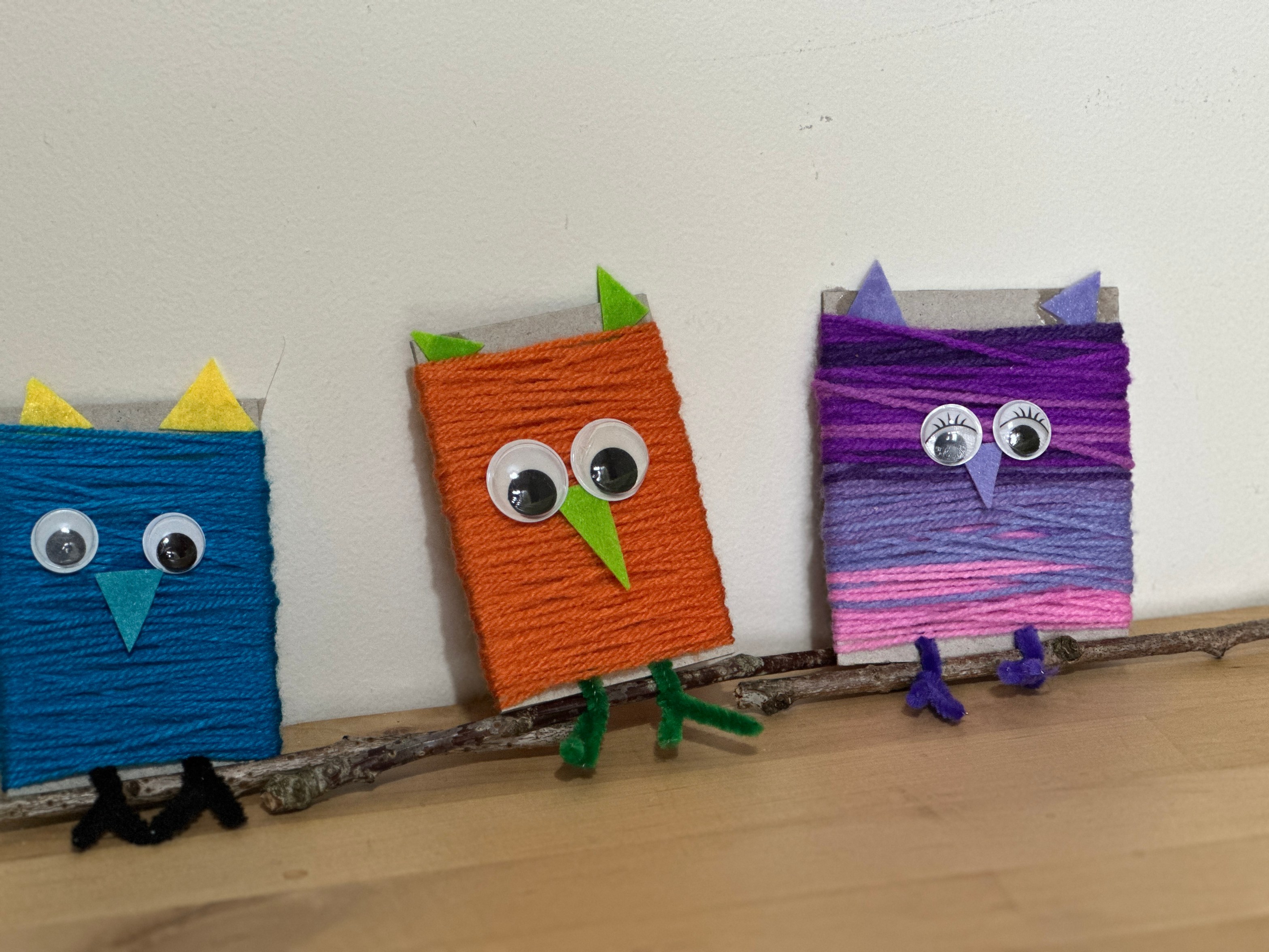 Yarn Wrapped Owls – Beading Brilliant